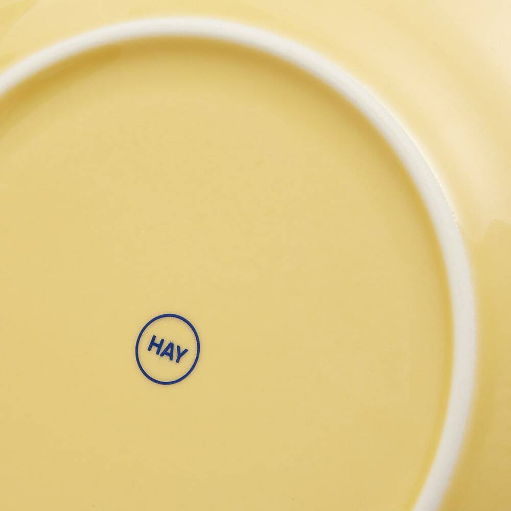 HAY Rainbow Plate Medium in Light Yellow HAY