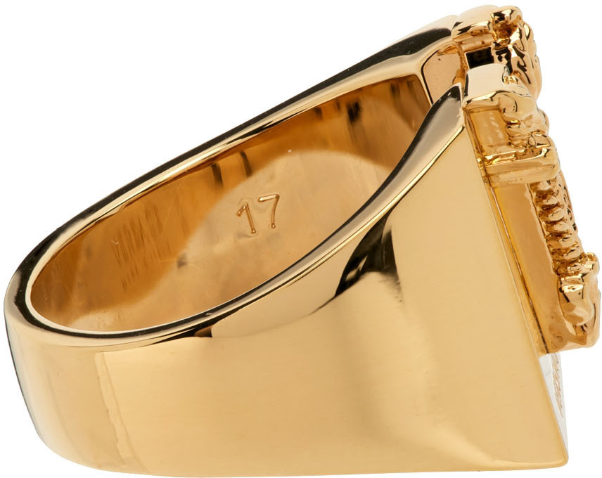 Versace Gold Barocco V Ring Versace