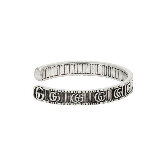 Gucci Silver GG Cuff Bracelet Gucci
