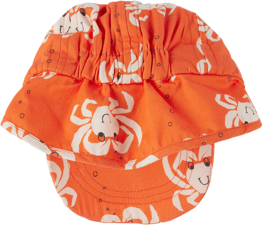 nadadelazos Baby Orange Crabs Cap