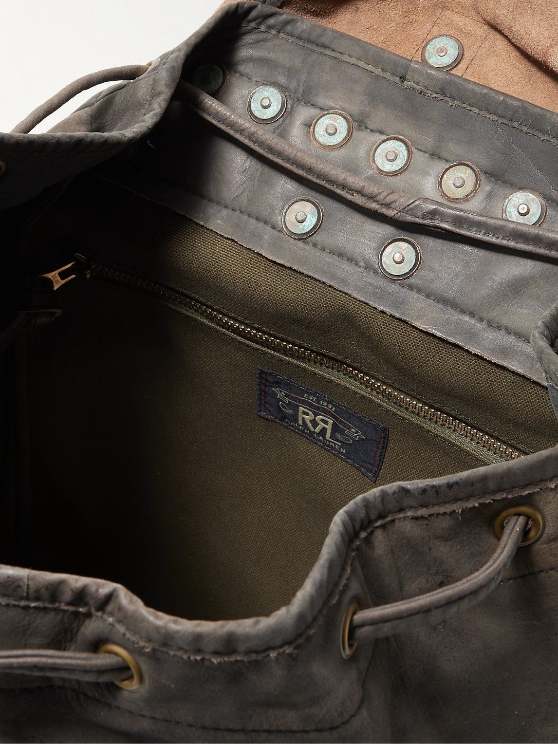 RRL - Large Leather Backpack RRL