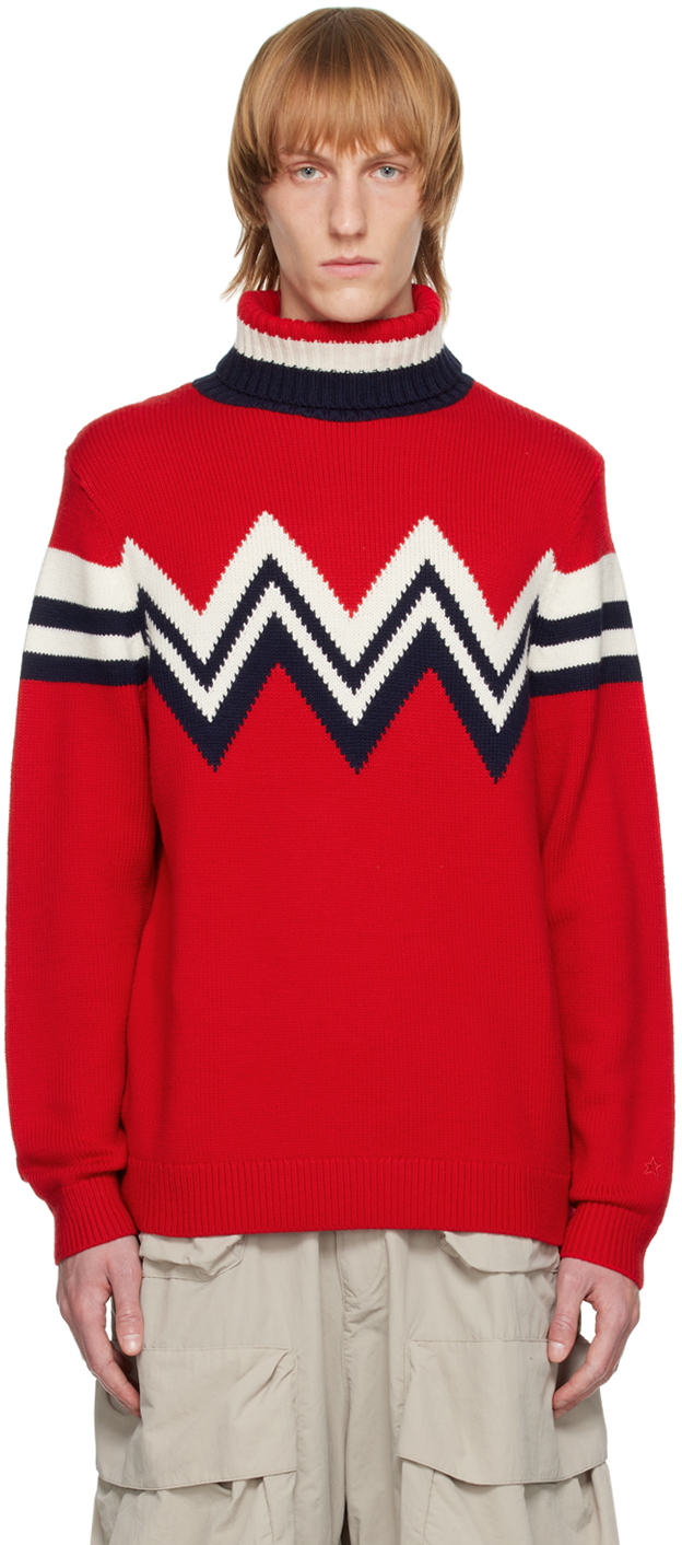 Perfect Moment Red Alpine Sweater