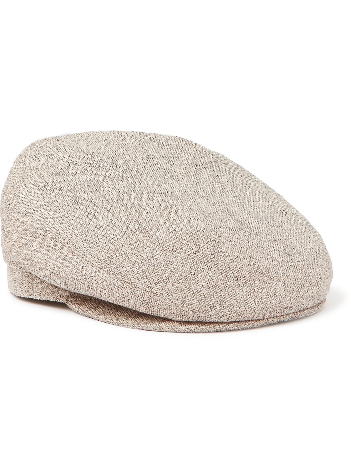 LOCK & CO HATTERS - Cannes Linen Flat Cap - Neutrals Lock & Co Hatters