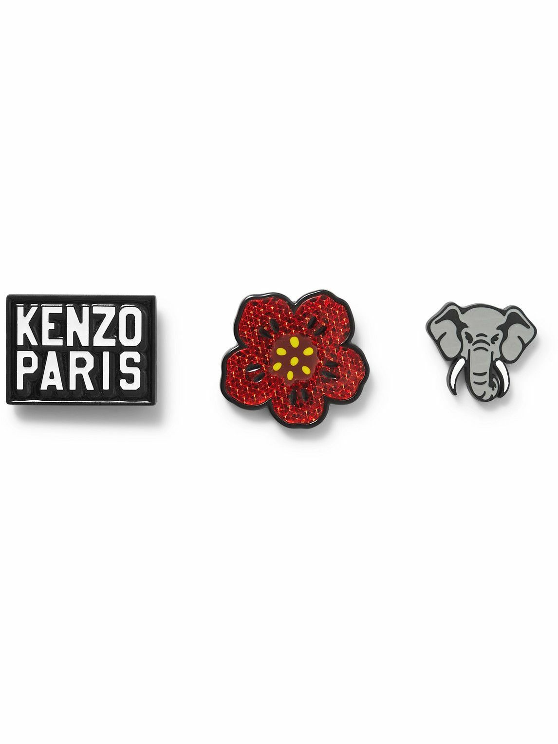 KENZO - Set of Three Enamel Pins Kenzo