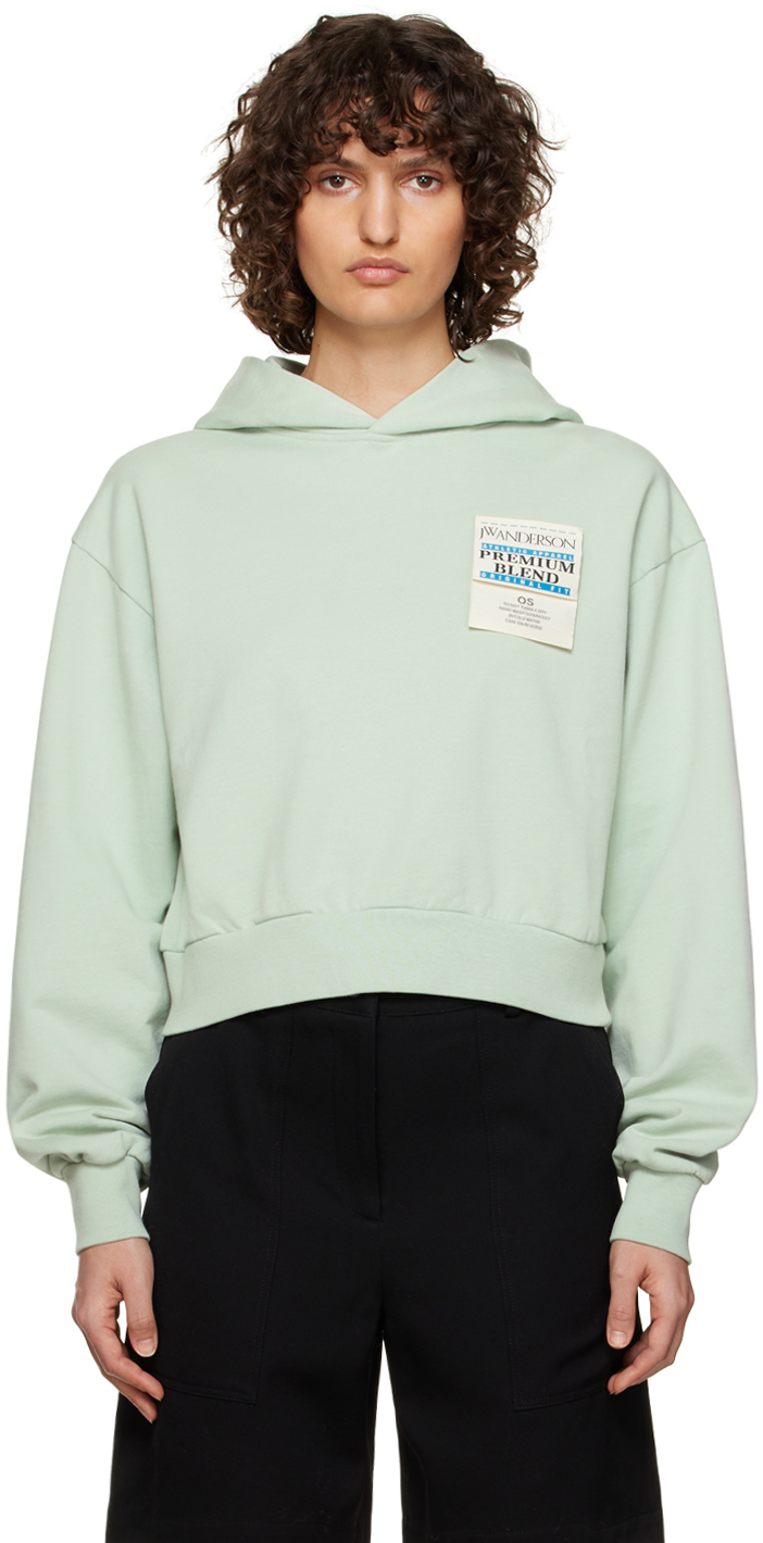 JW Anderson Green Care Label Hoodie JW Anderson