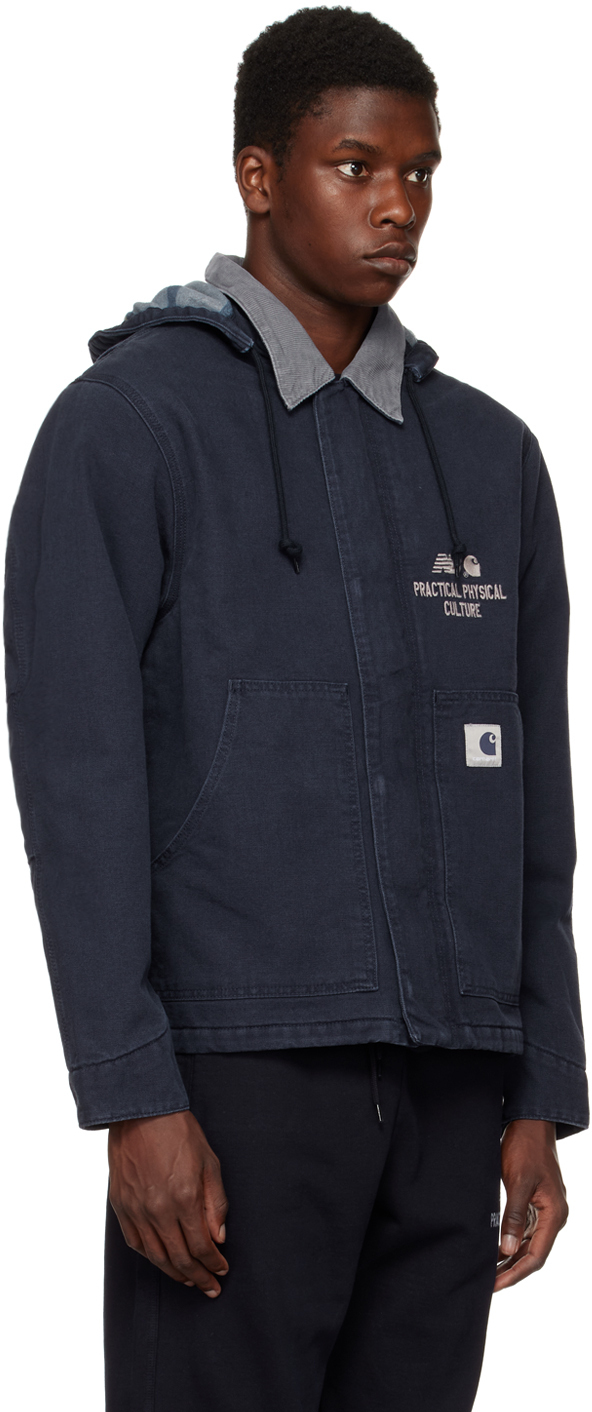 Carhartt Work In Progress Navy New Balance Edition Arcan Jacket ...