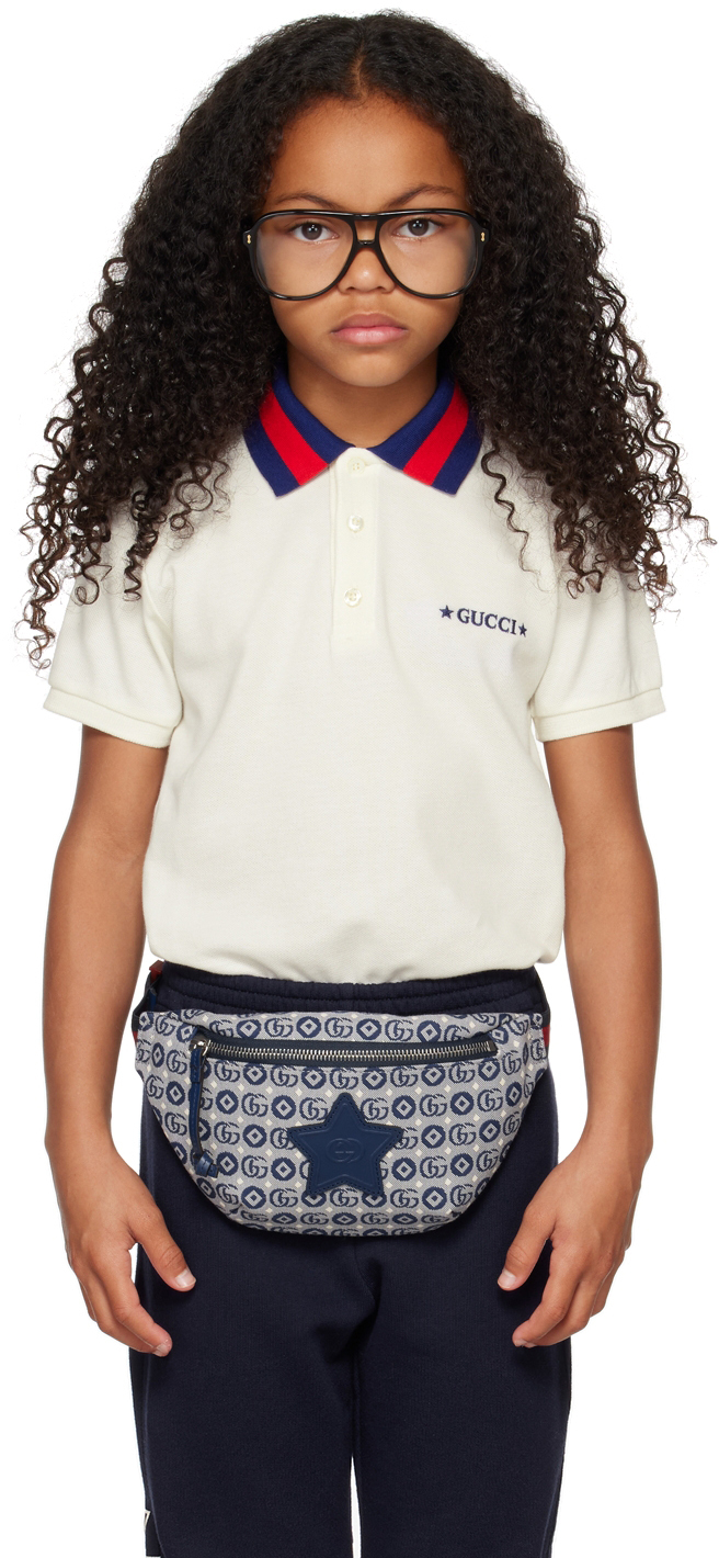 Gucci Kids Off-White Interlocking G Polo Gucci