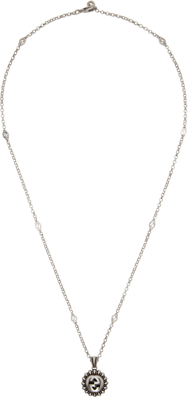 Gucci Silver Interlocking G Necklace Gucci