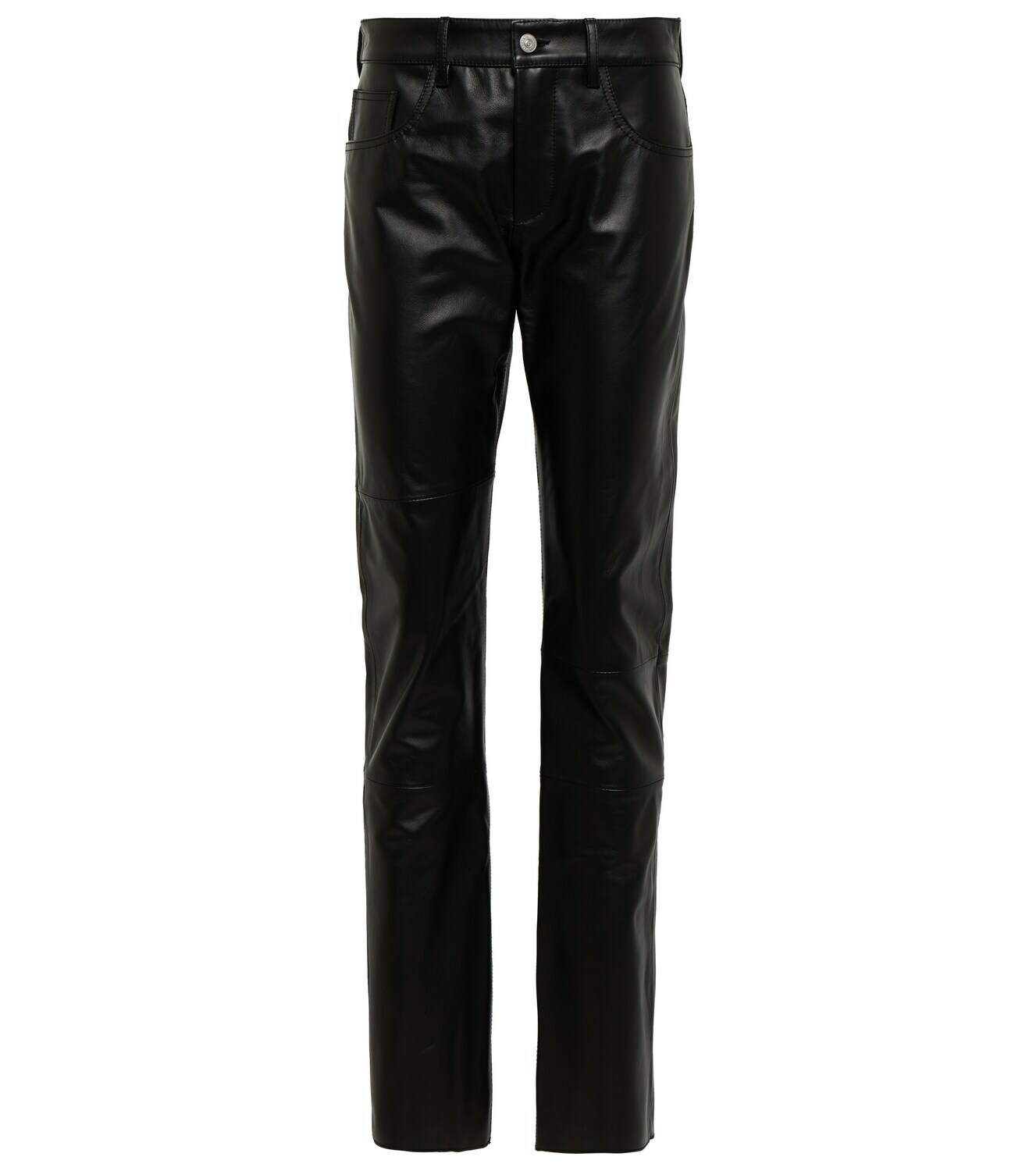 MM6 Maison Margiela - Leather straight pants MM6 Maison Margiela