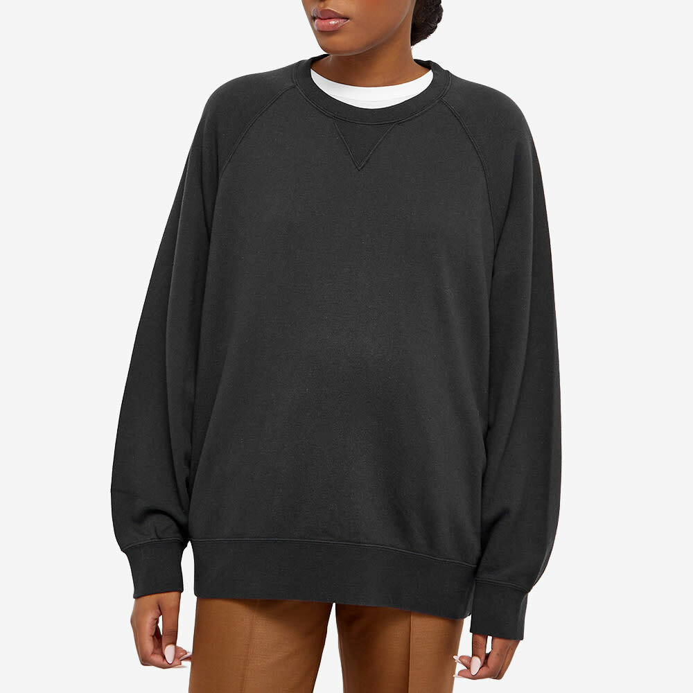 Visvim Women's Amplus Crew Sweat in Black Visvim