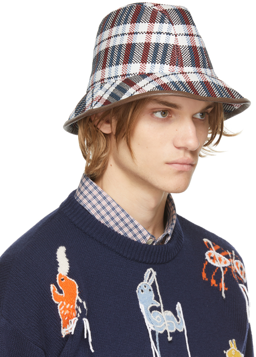 Gucci Multicolor 'ICCUG' Structured Hat Gucci