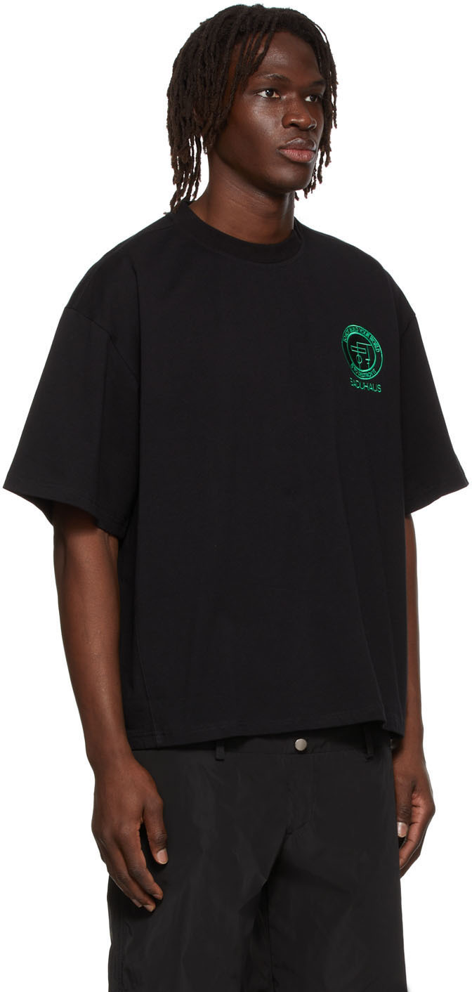 SPENCER BADU Black Baduhaus Crest T-Shirt Spencer Badu