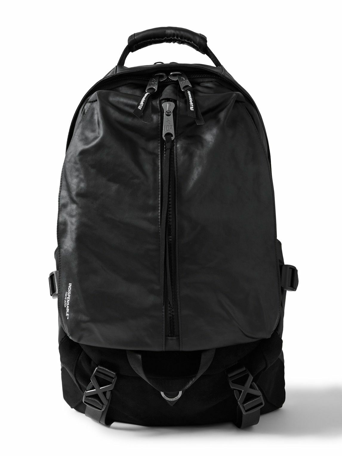 Indispensable - Logo-Print Vegan TechLeather™ and Suede Backpack ...