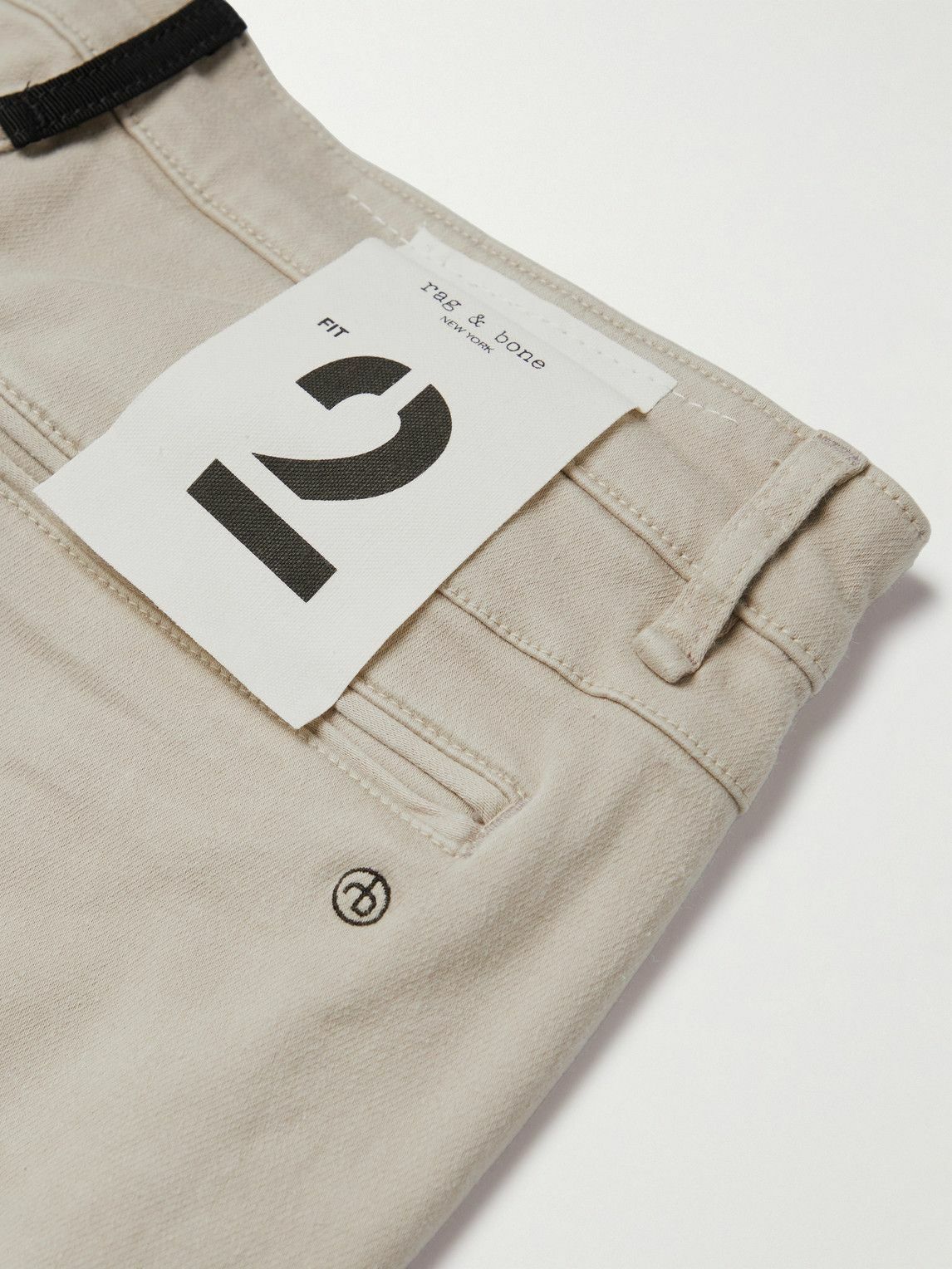 Rag & Bone - Fit 2 Cotton-Blend Jersey Chinos - Neutrals Rag and Bone