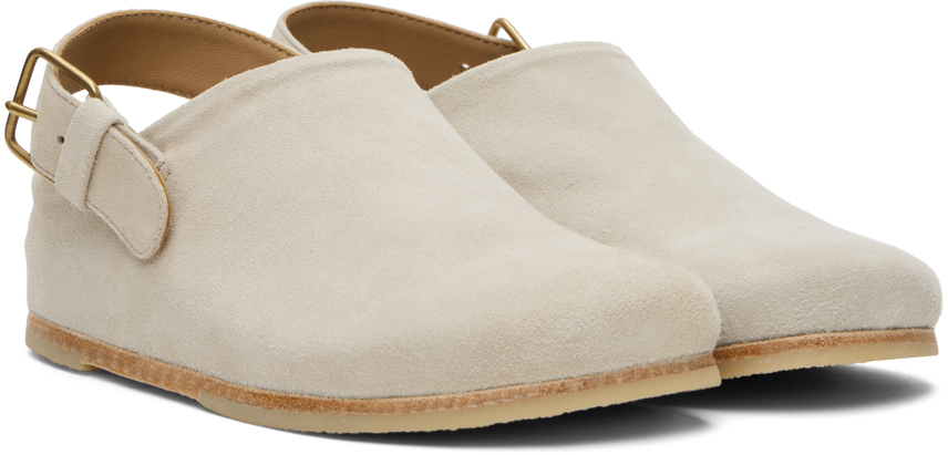 Lauren Manoogian Beige Suede Mules Lauren Manoogian