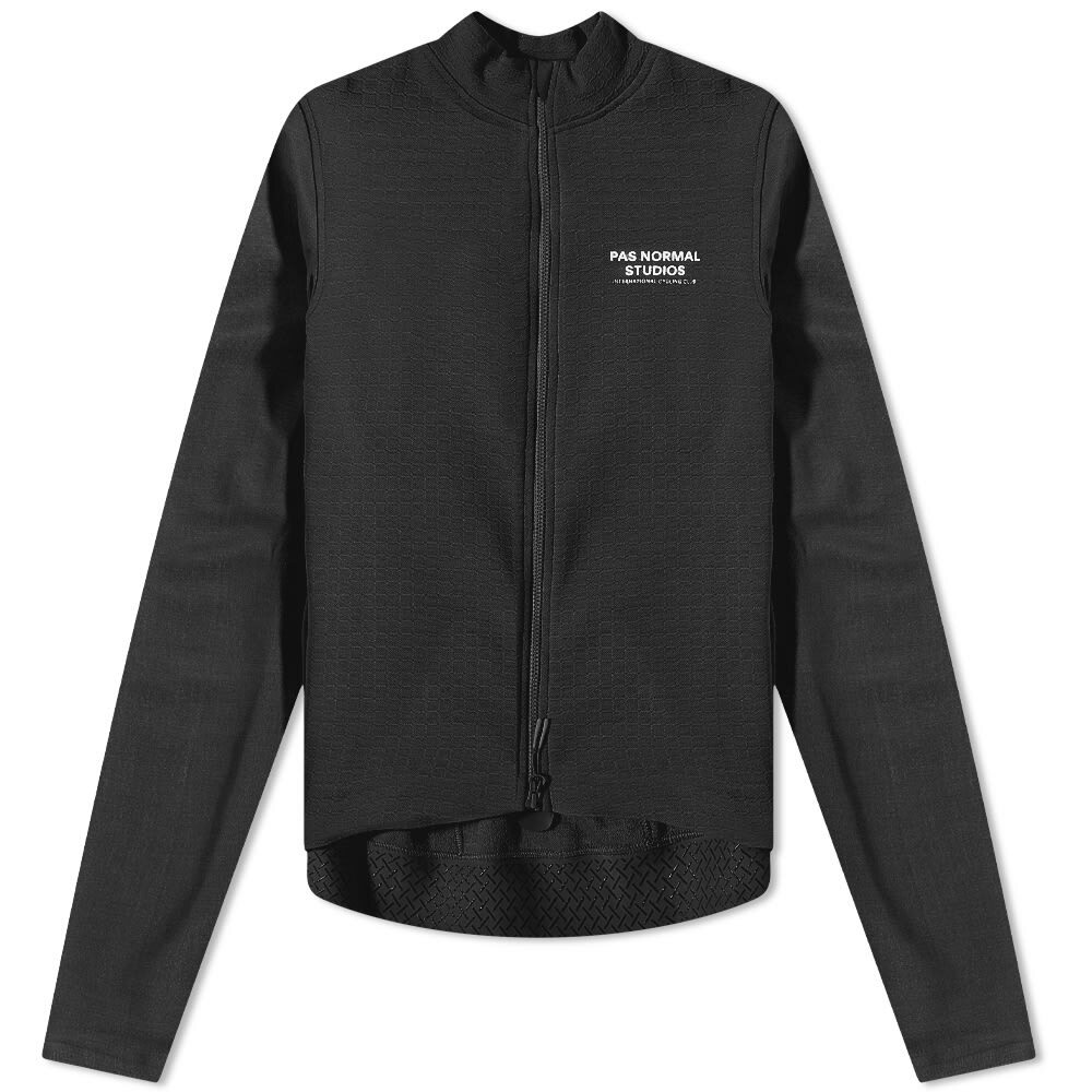 Pas Normal Studios Men's Long Sleeve Escapism Wool Jersey in Black Pas ...