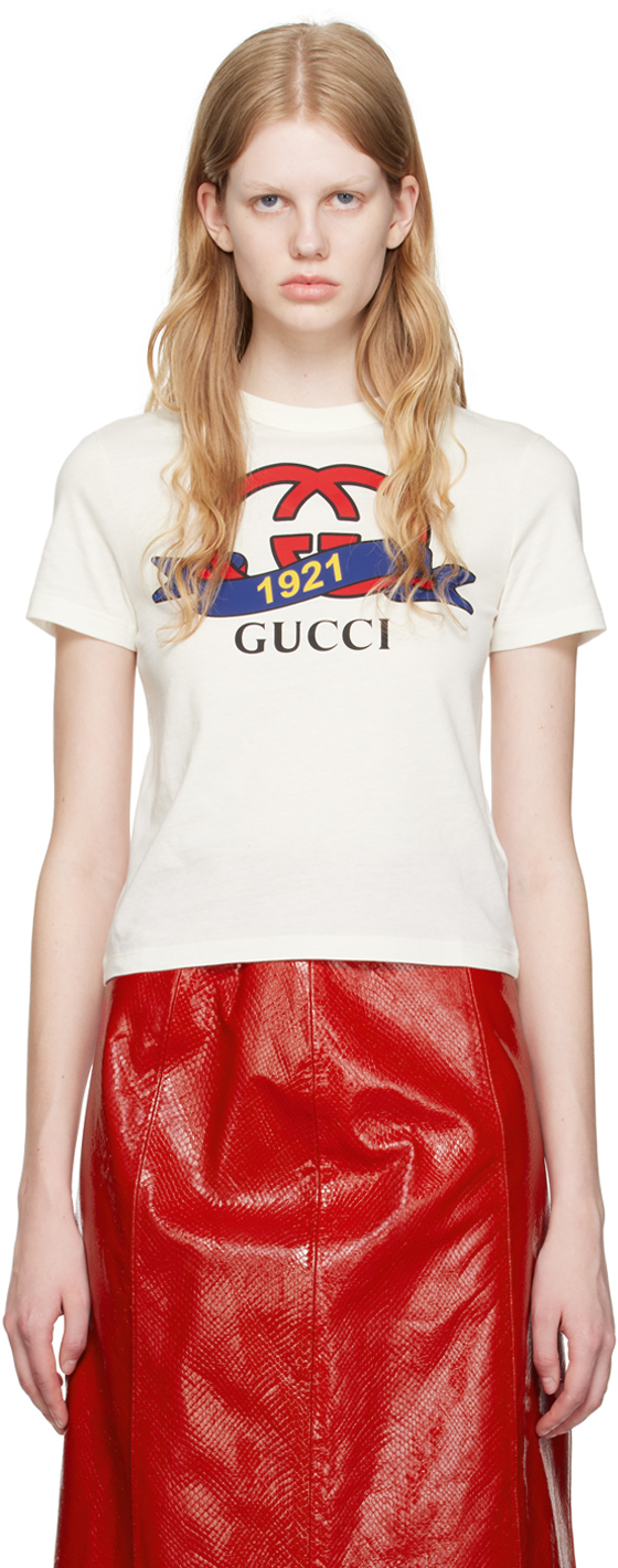 Gucci White Interlocking G 1921 T-Shirt Gucci