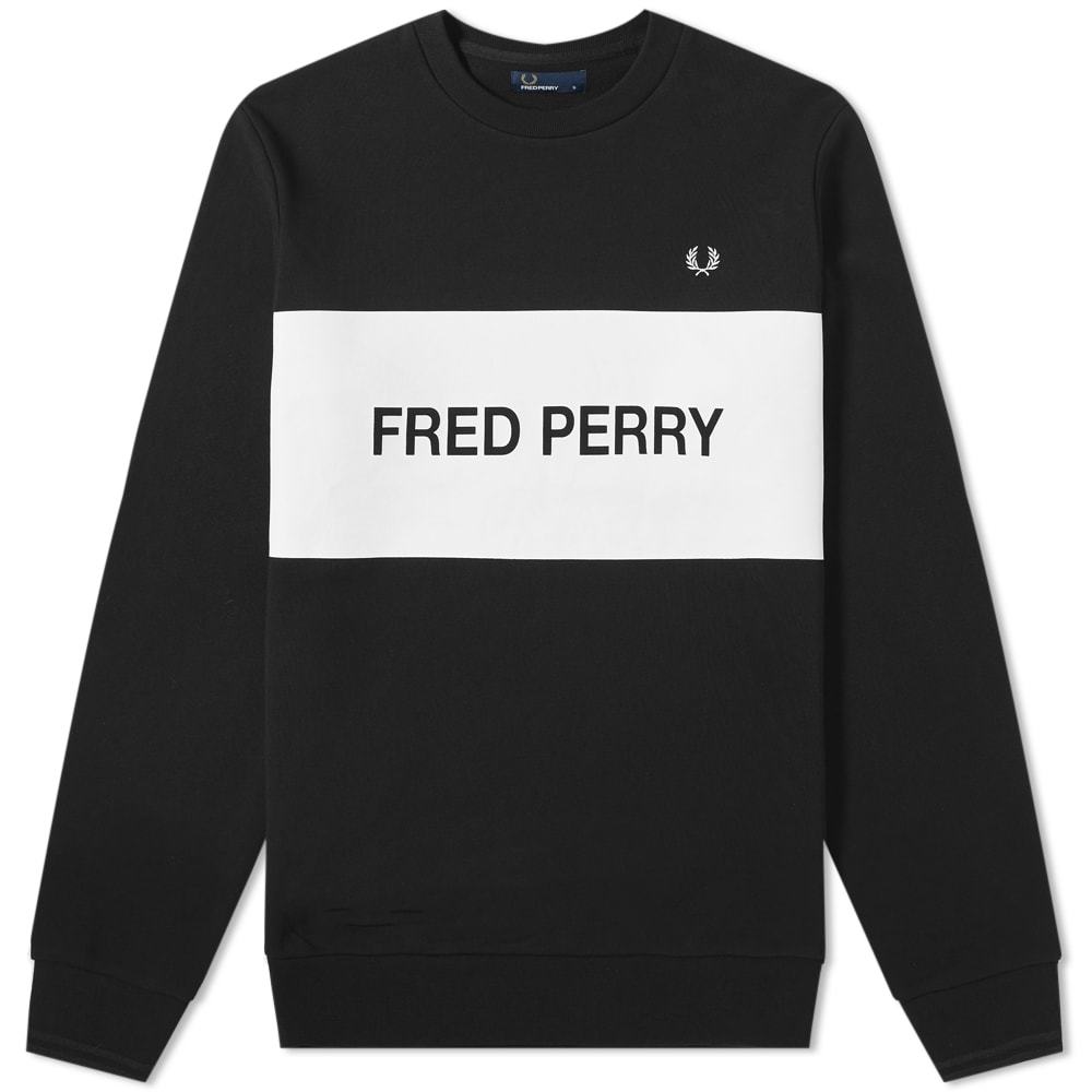 Fred Perry Authentic Panel Logo Sweat Fred Perry