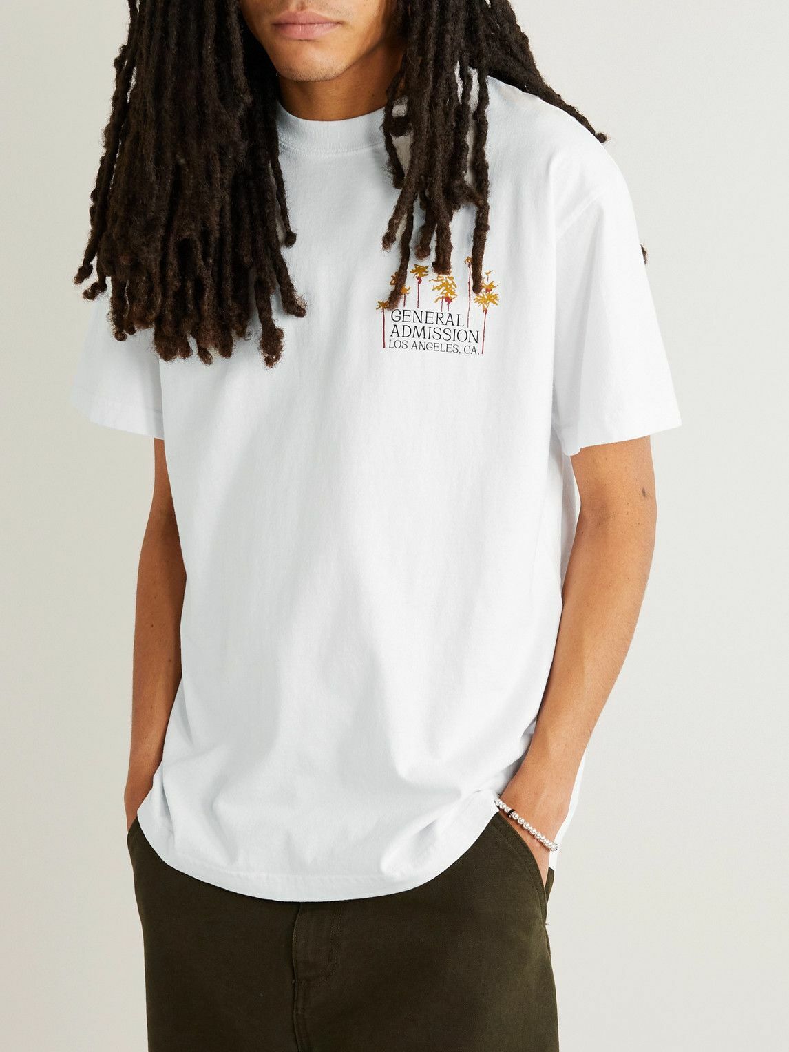 GENERAL ADMISSION - Logo-Print Cotton-Jersey T-Shirt - White General ...