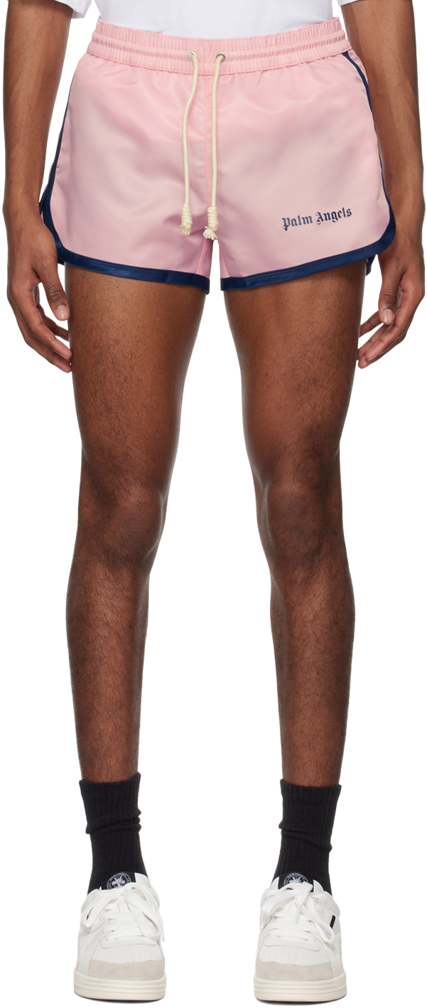 Palm Angels Pink Miami Shorts Palm Angels