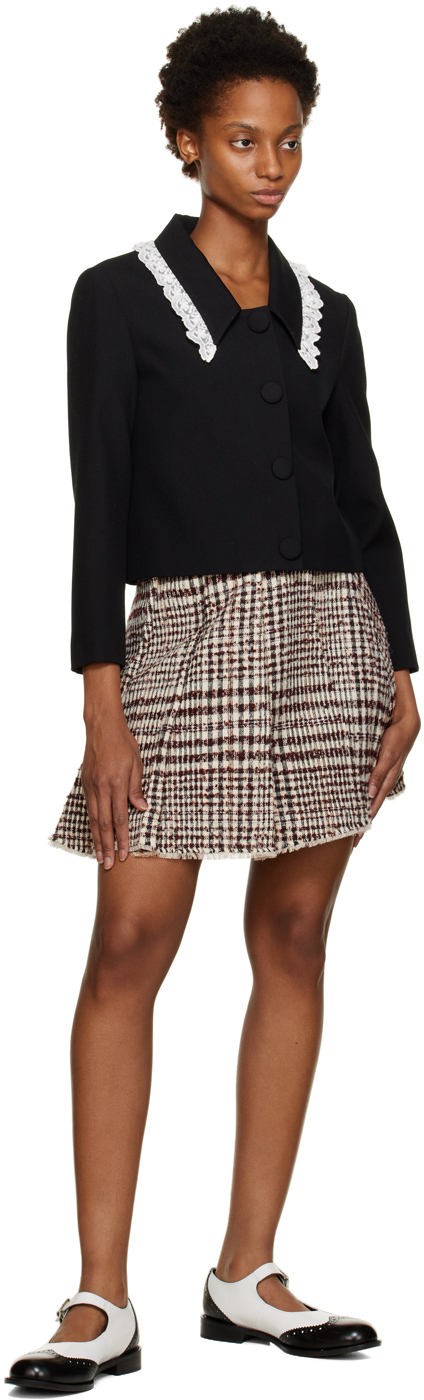 Shushu/Tong Black Square Neck Jacket Shushu/Tong