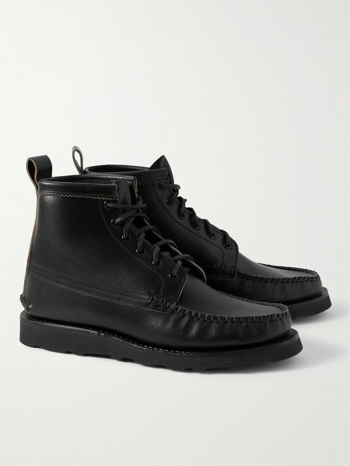 Yuketen - Maine Guide 6 Eye Leather Boots - Black Yuketen