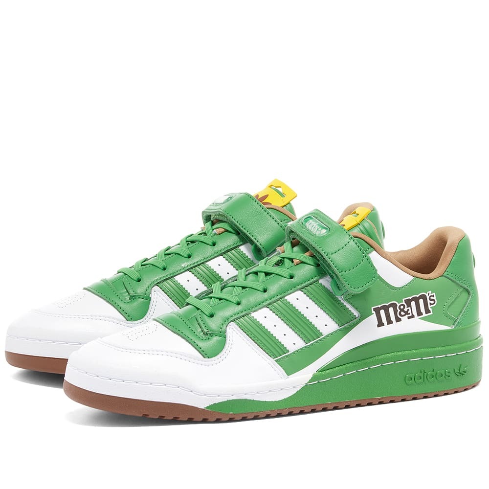 Adidas x M&M's Forum Lo 84 Sneakers in White/Green adidas