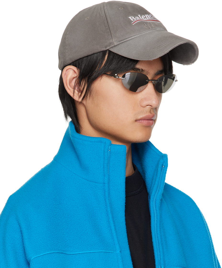 Balenciaga Gray Political Campaign Cap Balenciaga