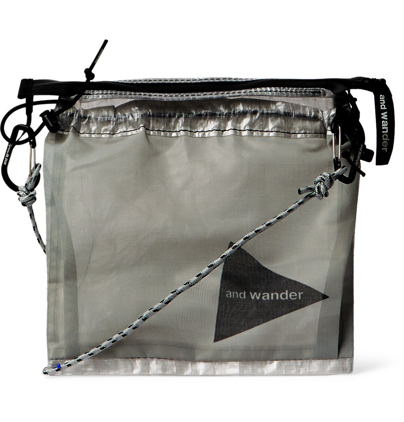 And Wander - Logo-Print Cuben Fibre Messenger Bag - White and Wander
