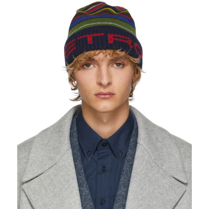 Etro Multicolor Berreto Tricot Hat Etro