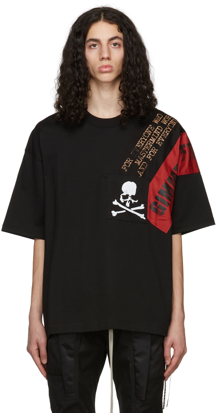 mastermind JAPAN Black Cotton T-Shirt mastermind JAPAN