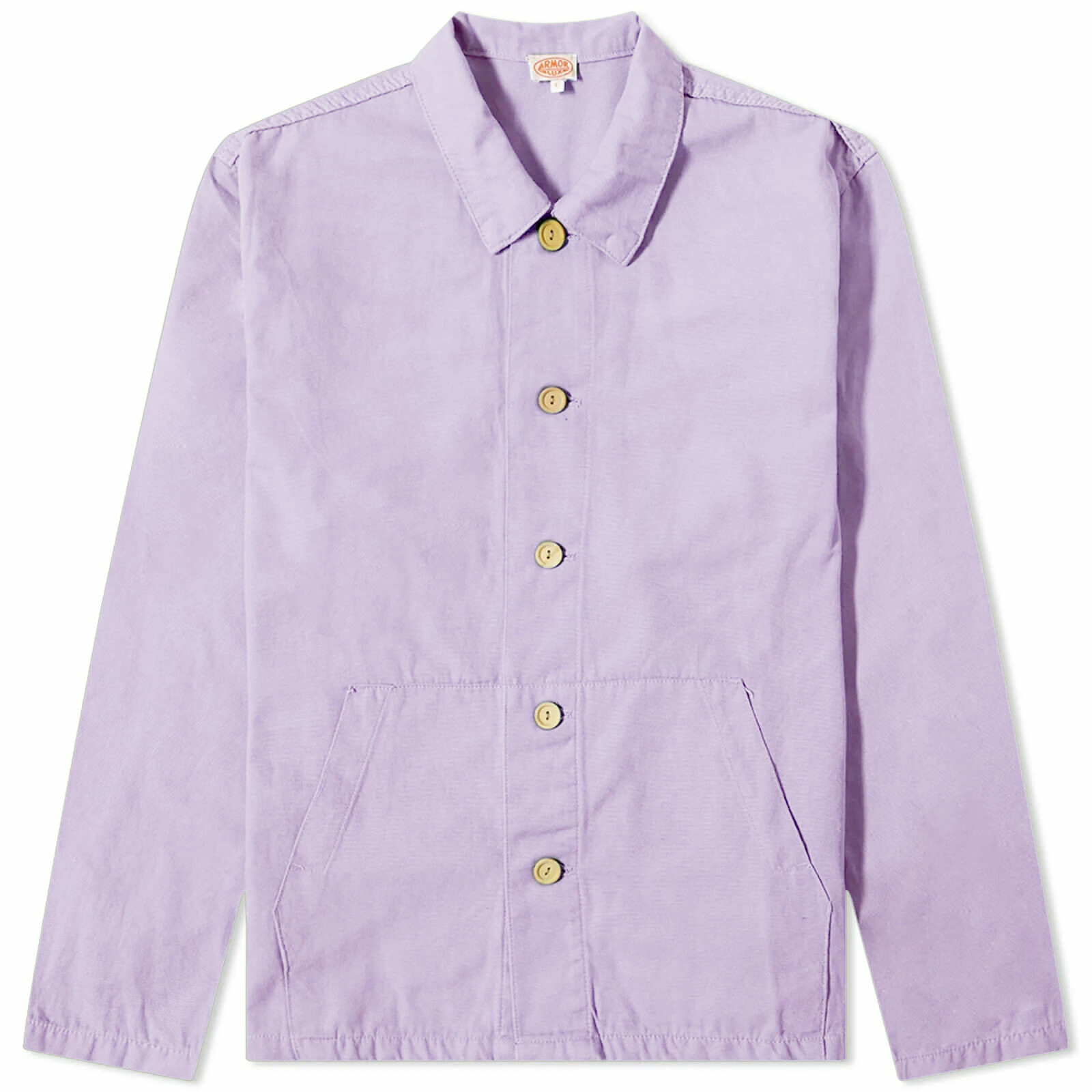 Armor-Lux Men's Fisherman Chore Jacket in Lavender Armor Lux