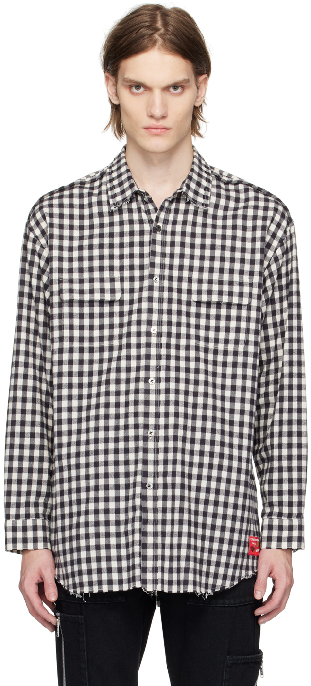 Undercoverism Black & White Check Shirt Undercoverism