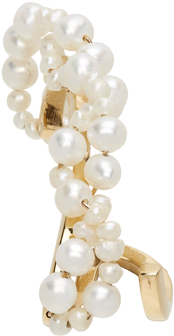 Completedworks Gold Pearl Ear Cuff Completedworks