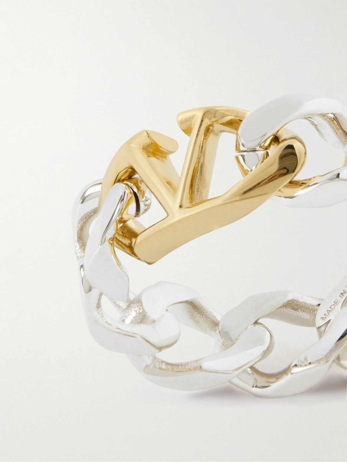 Valentino - Valentino Garavani Silver and Gold-Tone Ring - Silver Valentino