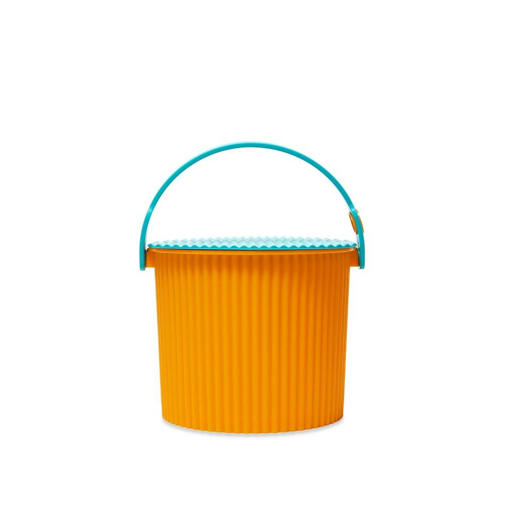 Hachiman Omnioutil Storage Bucket & Lid - Mini in Orange/Turquoise Hachiman