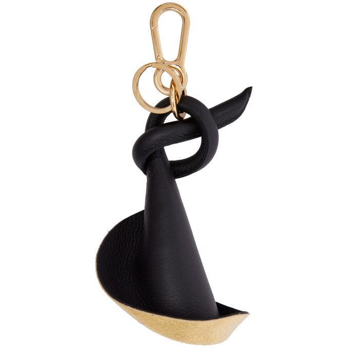Loewe Black and Gold Bag Charm Loewe