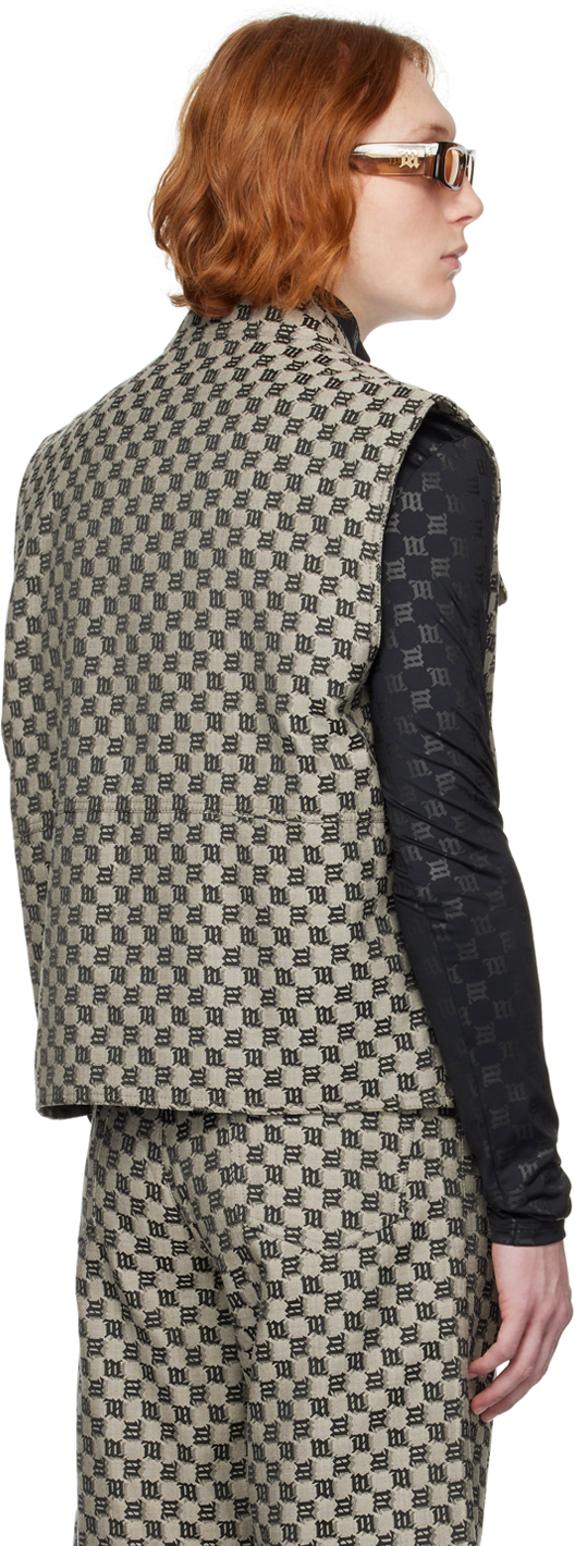 MISBHV Taupe Monogram Vest MISBHV