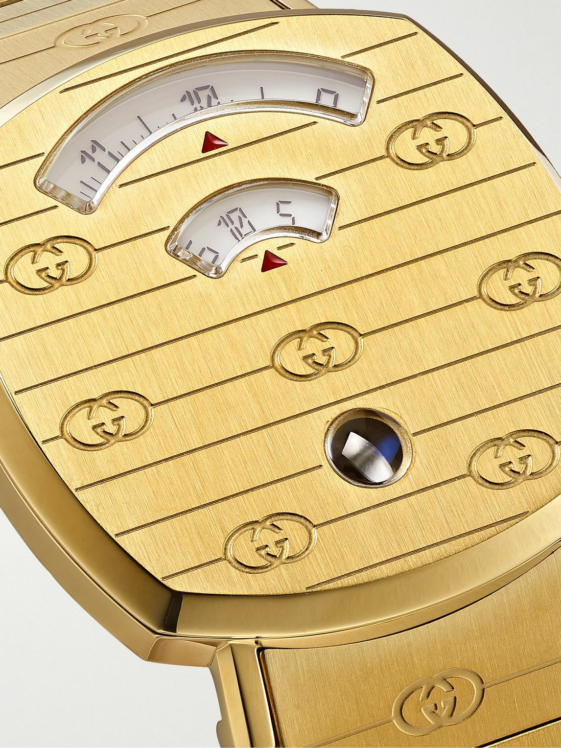 GUCCI - Grip 38mm Gold-Tone PVD-Coated Watch Gucci