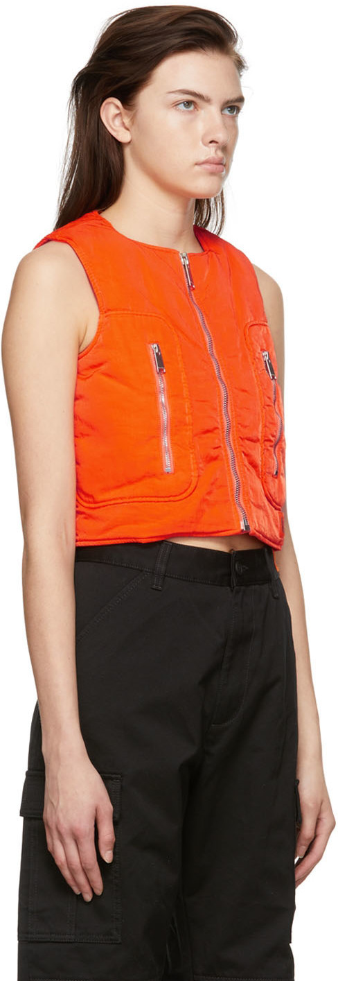 Heron Preston Orange Canvas Vest Heron Preston
