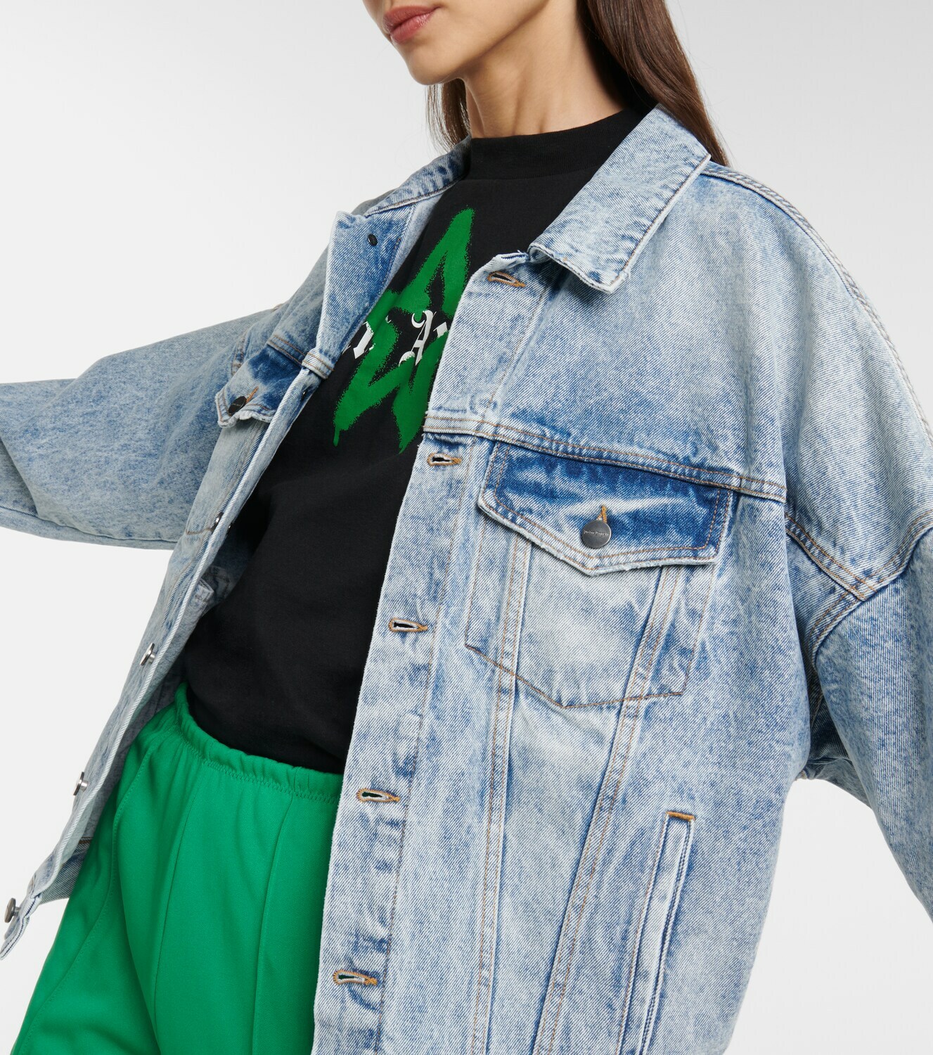 Palm Angels - Logo denim jacket Palm Angels