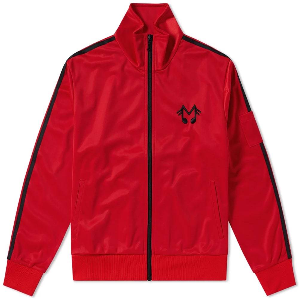 Midnight Studios Music Note Track Jacket Red Midnight Studios