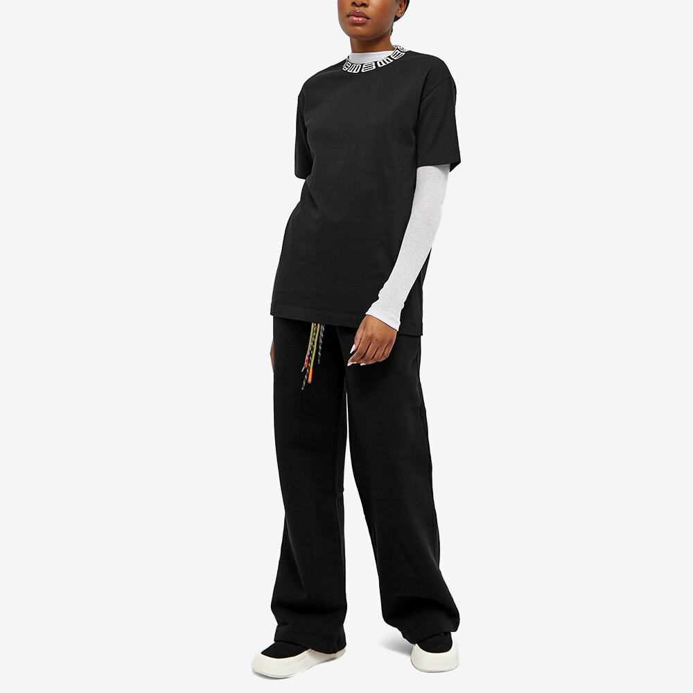 Ambush Women's Monogram Rib Neck T-Shirt in Black Ambush