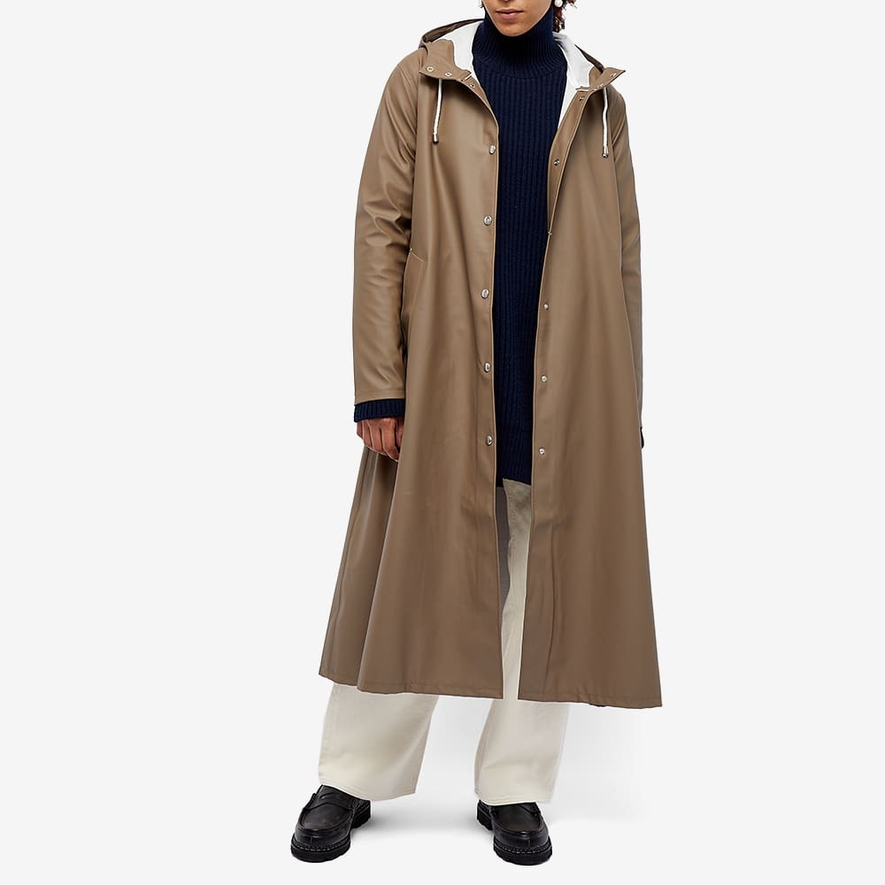 Stutterheim Women's Moseback Long Rain Coat in Mole Stutterheim