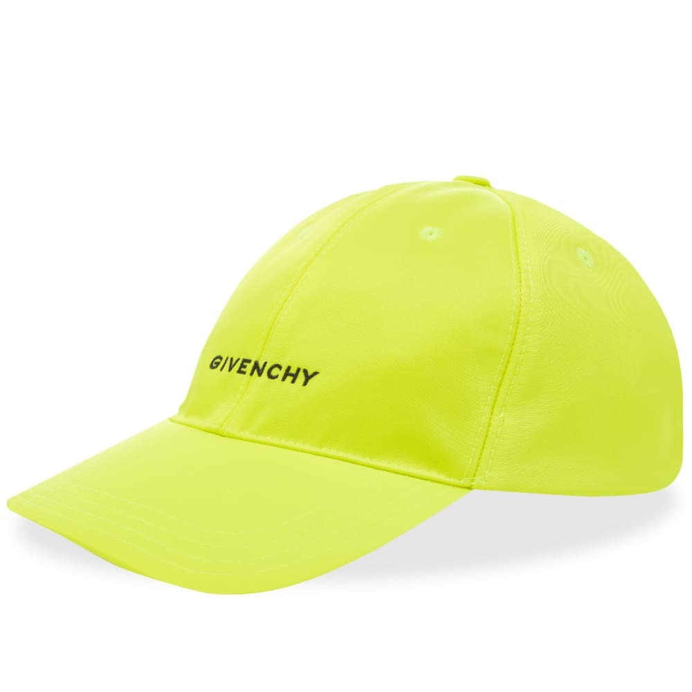 Givenchy Men's Embroidered Logo Cap in Fluo Yellow Givenchy
