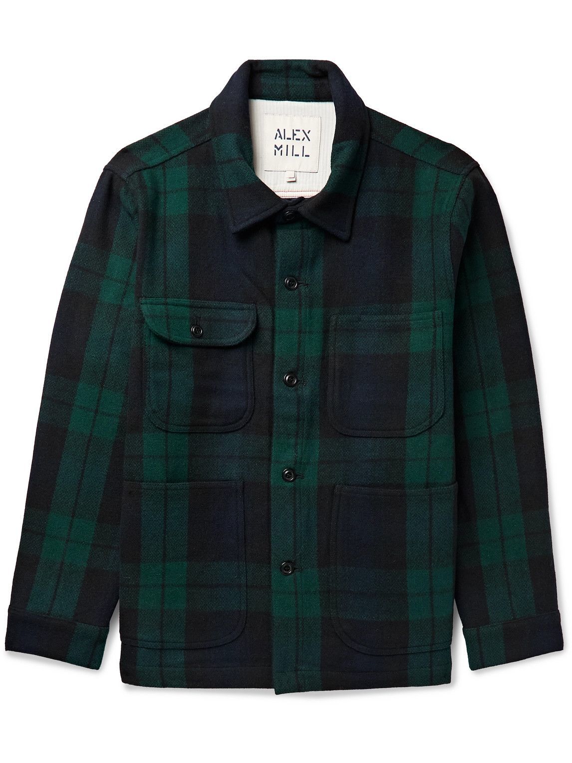 Alex Mill - Checked Wool Chore Jacket - Blue Alex Mill