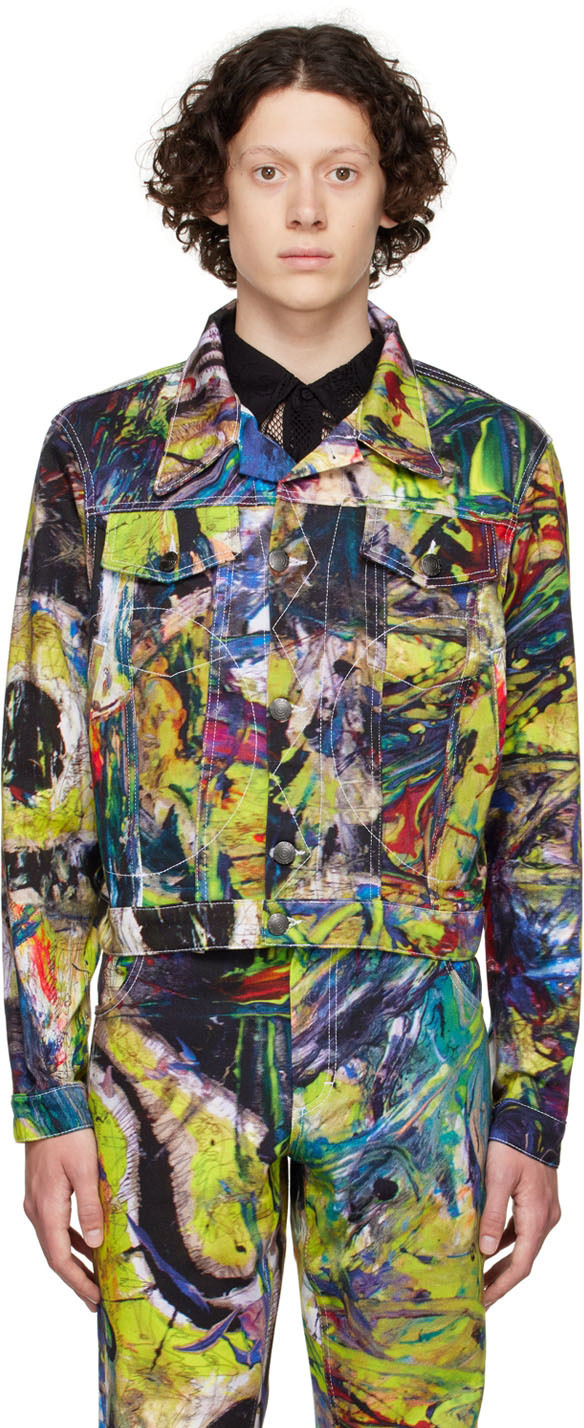 Charles Jeffrey Loverboy Multicolor Denim Jacket Charles Jeffrey Loverboy
