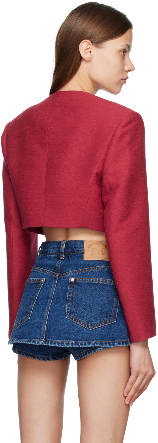 Pushbutton Pink Cropped Blazer Pushbutton
