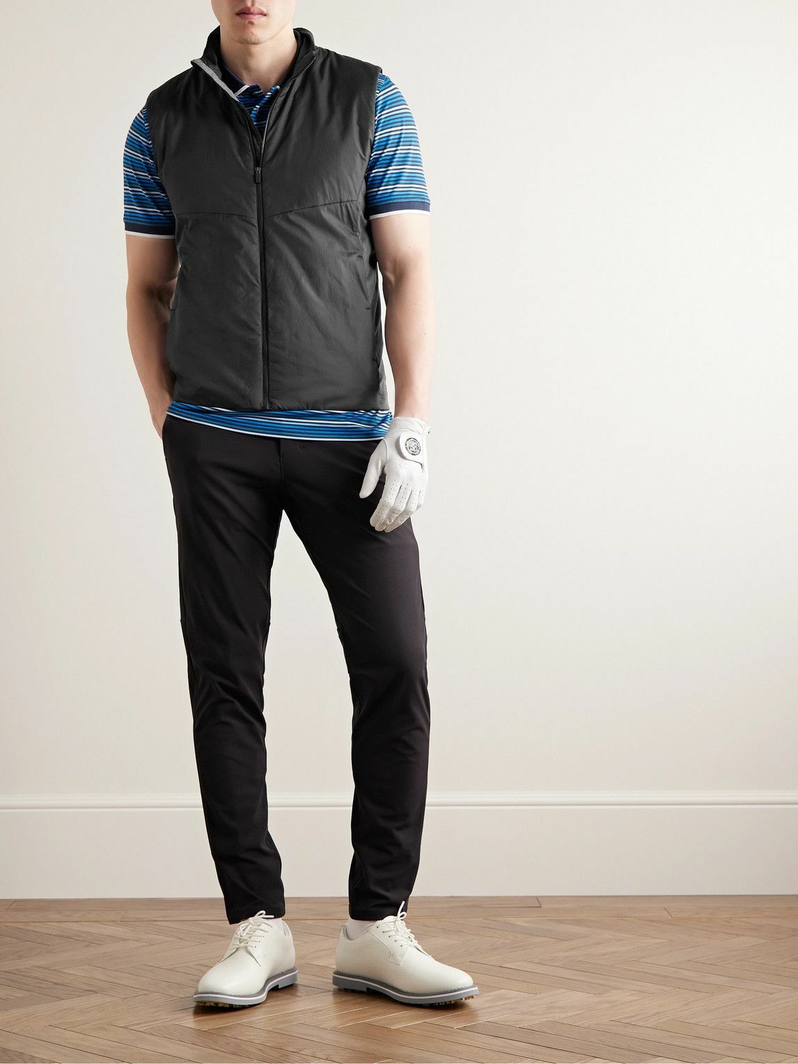Kjus Golf - Padded Shell and Stretch-Jersey Golf Gilet - Black Kjus Golf
