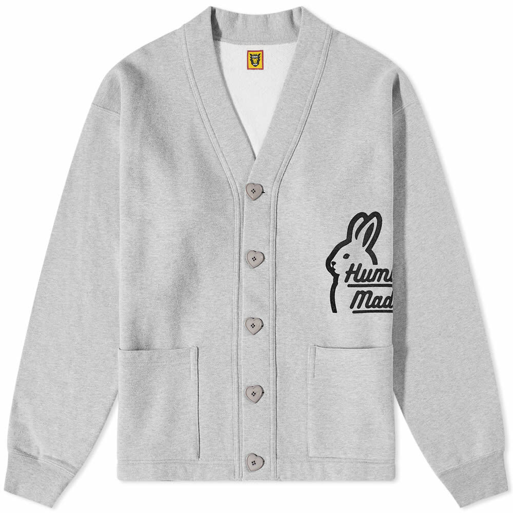 Human Made Men's Sweatshirt Cardigan in Grey Human Made